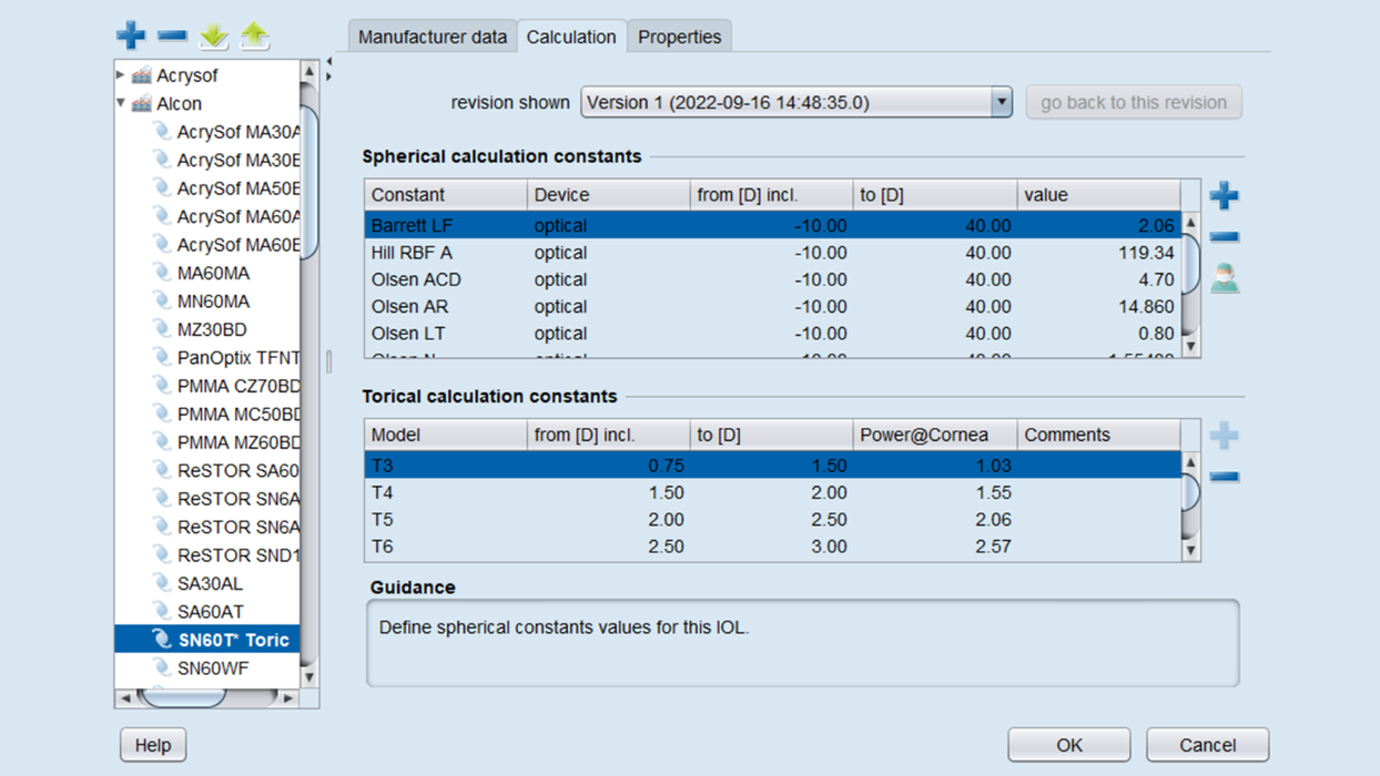 Eyestar 900 - EyeSuite IOL