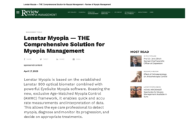 Myopia management